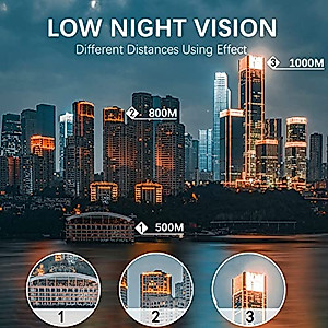 80x100 Monocular-Telescope High Powered Monocular for Adults Monocular for Smartphone Adapter Monocular Telescope Hunting Wildlife Bird Watching Travel Camping Hiking