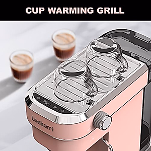 Laekerrt Espresso Machine 20 Bar Espresso Maker CMEP01 with Milk Frother Steam Wand, Professional Expresso Machine for Cappuccino and Latte (Pink) Gift for Coffee Lovers, Girl Friend, Daughter, Mom