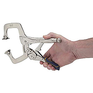 IRWIN VISE-GRIP Welding Pliers, Fast Release, C-Clamp with Swivel Pads, 11-Inch (IRHT82586)