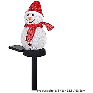 KOSHSH Garden Solar Snowman Lights Outdoor Decorations Lighting Stake Lights for Home Outdoor Yard Lawn Christmas Holiday Winter Decor