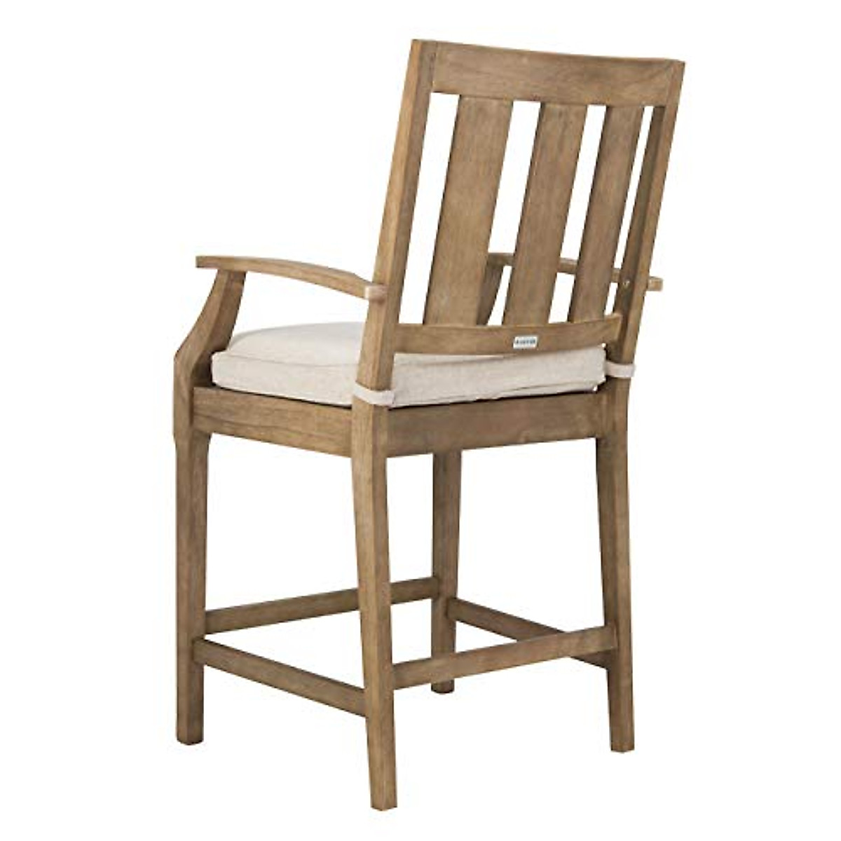 Safavieh Couture Patio Collection San Salvador Natural and White 25-inch Bar Stool (Set of 2)