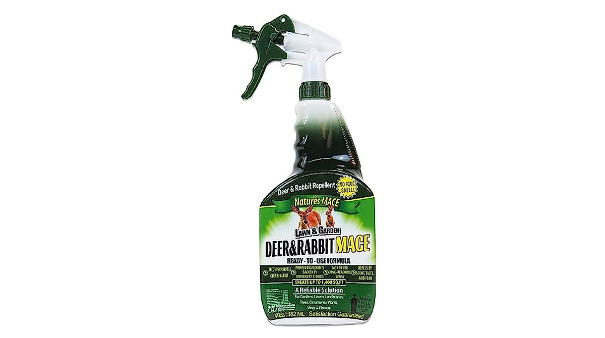 Nature's MACE Deer & Rabbit Repellent Spray 40oz - Family Safe Garden ...
