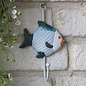 Cabilock 12pcs Kitchenrandom Lifebuoy Iron Coat Decorations Random Decor Hanger Star Decoration or Nautical Rustic Hat Metal Towel Wall Hanging Beach Mediterranean Hooks Key Sea Themed