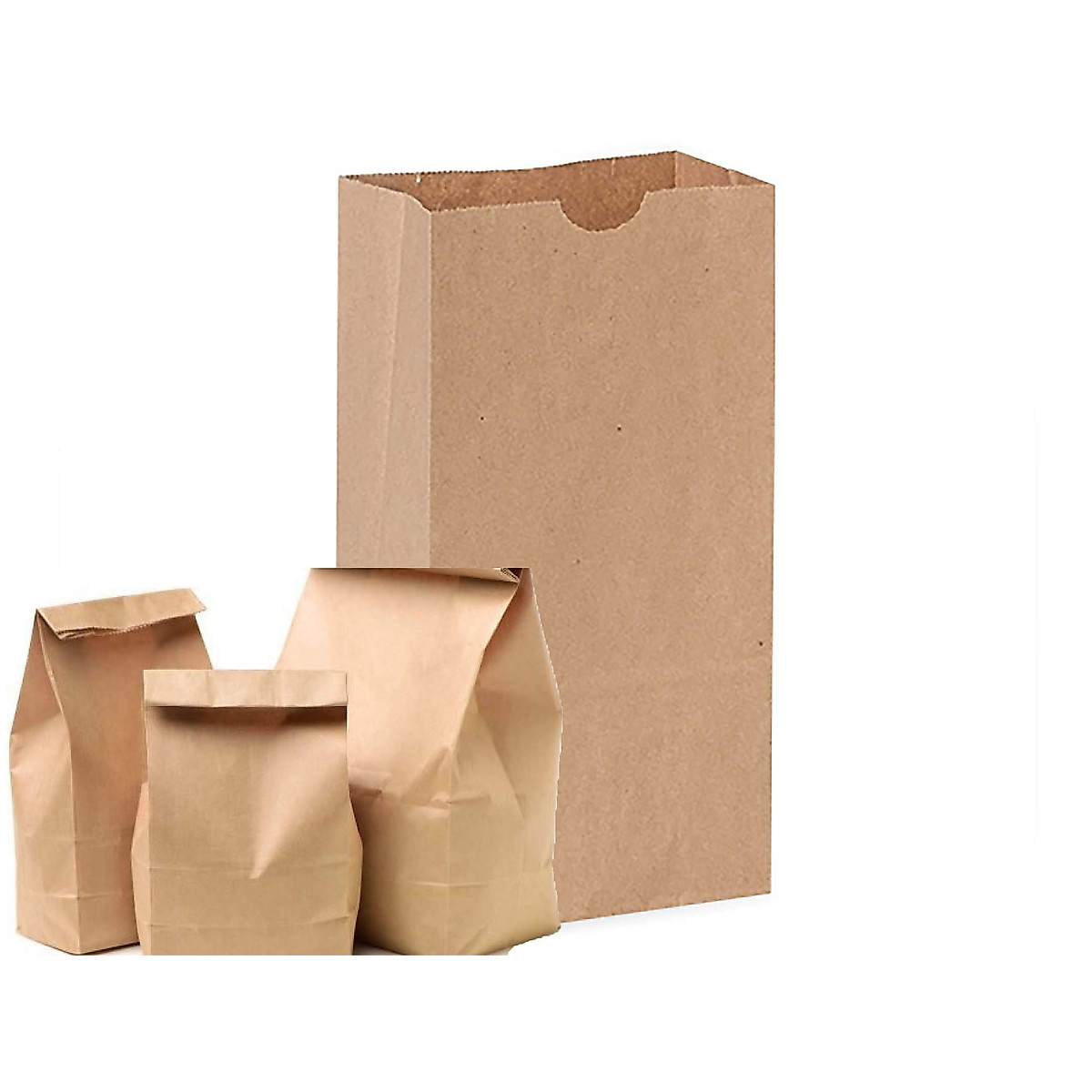 pizety brown paper lunch bags large 500 count 8 lb brown paper sacks lunch sandwich brown paper bags 8 Pound Lunch Bags Party Bags Pack of 500 brown lunch bags bulk