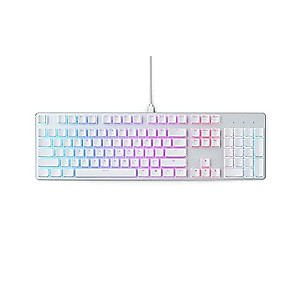 Glorious Aura V2 (White) - PBT Pudding Keycaps for Mechanical Keyboards - ANSI (US), ISO Compatible - Supports Full Size, TKL, 75%, 60% Layouts