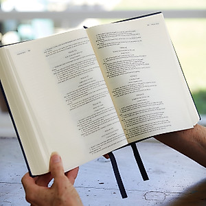 KJV, Journal the Word Bible, Large Print, Premium Leather, Brown, Red Letter: Reflect, Journal, or Create Art Next to Your Favorite Verses