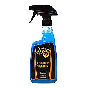 McKee's 37 MK37-635 Hydro Blue Ceramic Car Wax Spray | Advanced SiO2 Hydrophobic Top Coat Paint Sealant Protection, 22 fl. oz.