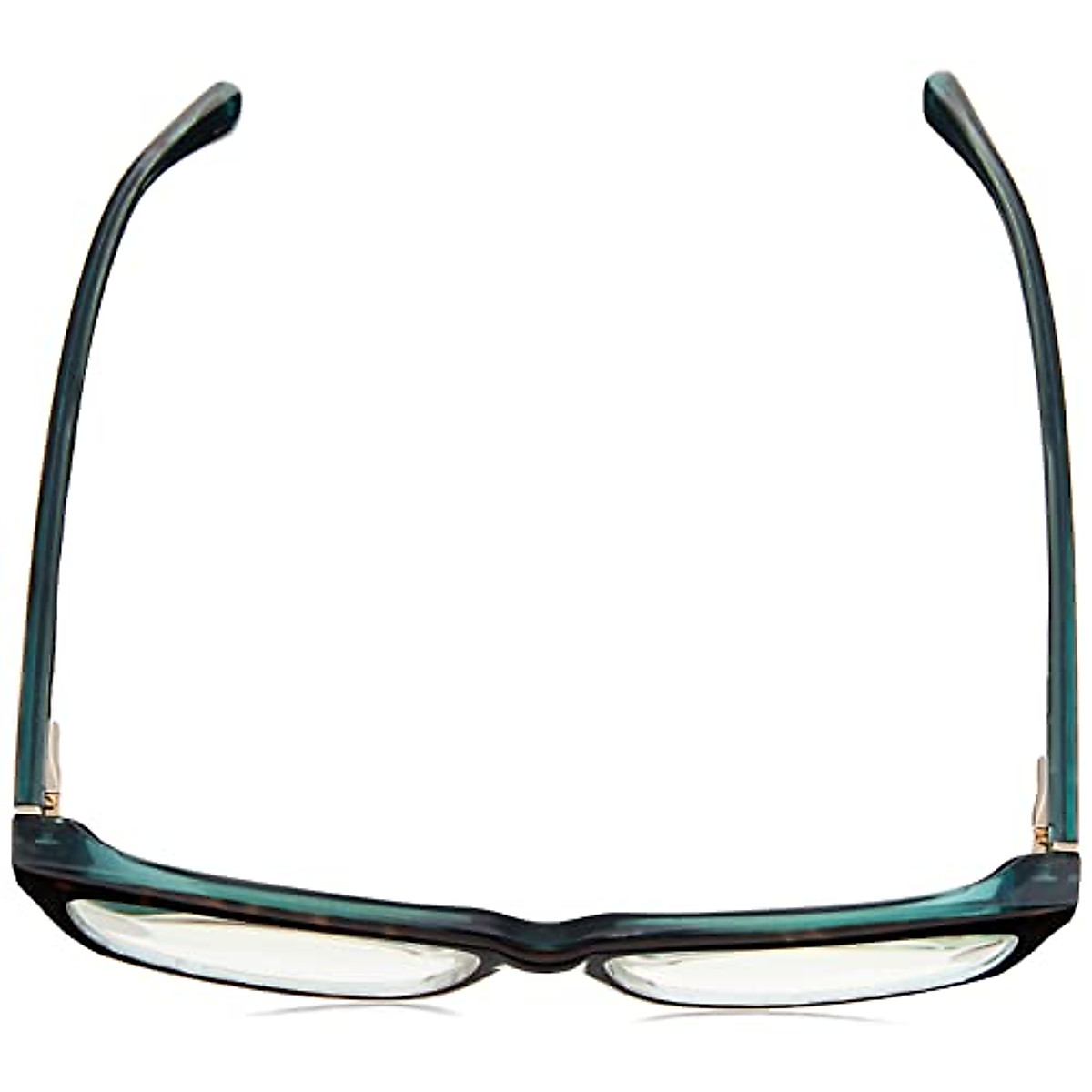 Kate Spade New York Women's Kate Spade Female Optical Style Dollie Rectangular Reading Glasses, Havana Blue/Demo Lens, 53mm, 15mm + 2.5