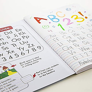 BAZIC Primary Journal 100 Sheet Marble Composition Book, PreSchool 1 Grade 2 Grade Comp Books Notebook, Learning Drawing, COLOR SENT RONDOM, 1-UNIT