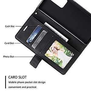 ZHANGUO Mobile Phone Case Bag Wallet Case for Oppo Reno 6 Pro Plus 5G Case, PU Leather Flip Folio Case with Card Holders [Shockproof TPU Inner Shell] Phone Cover, Protective Case Back Cover Case