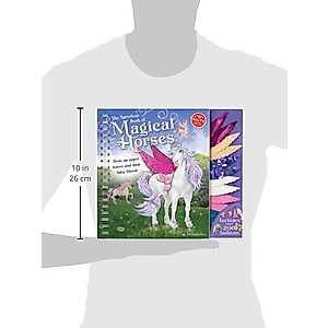 Klutz The Marvelous Book of Magical Horses: Dress Up Paper Horses & Their Fairy Friends Book , 10.25" Length x 0.75" Width x 9.5" Height