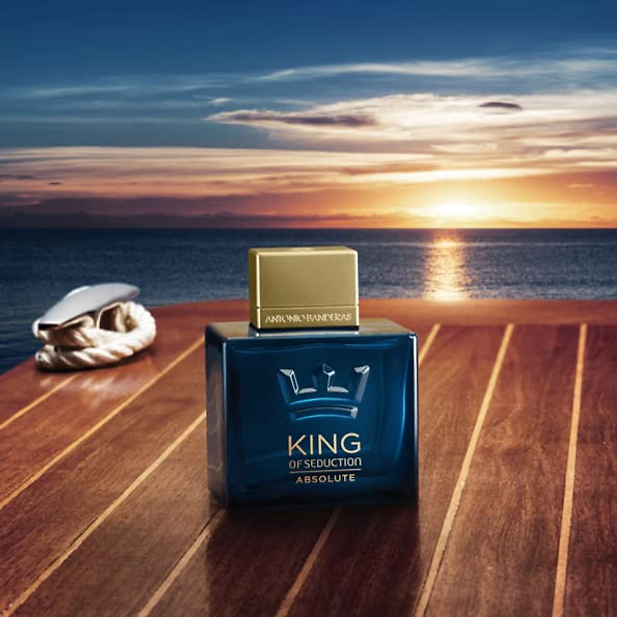 Banderas Antonio Perfumes - King of Seduction Absolute - Eau de Toilette for Men - Long Lasting - Fresh, Masculine and Elegant Fragance - Woody and Moss Notes - Ideal for Day Wear - 3.4 Fl Oz