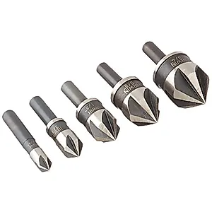 IRWIN Tools Black Oxide Countersink Drill Bit, 5-Piece Set (1877791)