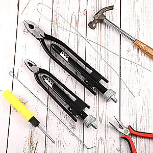 2 Pieces Safety Wire Pliers, 9 Inch 6 Inch Wire Twisting Tool Lock Wire Pliers and 32 Feet 0.5 mm Wire for Aircraft Auto Industry