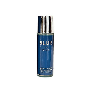 INSPIRE SCENTS Clashoky Blue For Men Eau De Toilette 3.4oz/100ml Cologne & Travel Spray Size 1.36 Fl oz/ 40ml (Pack of 2)
