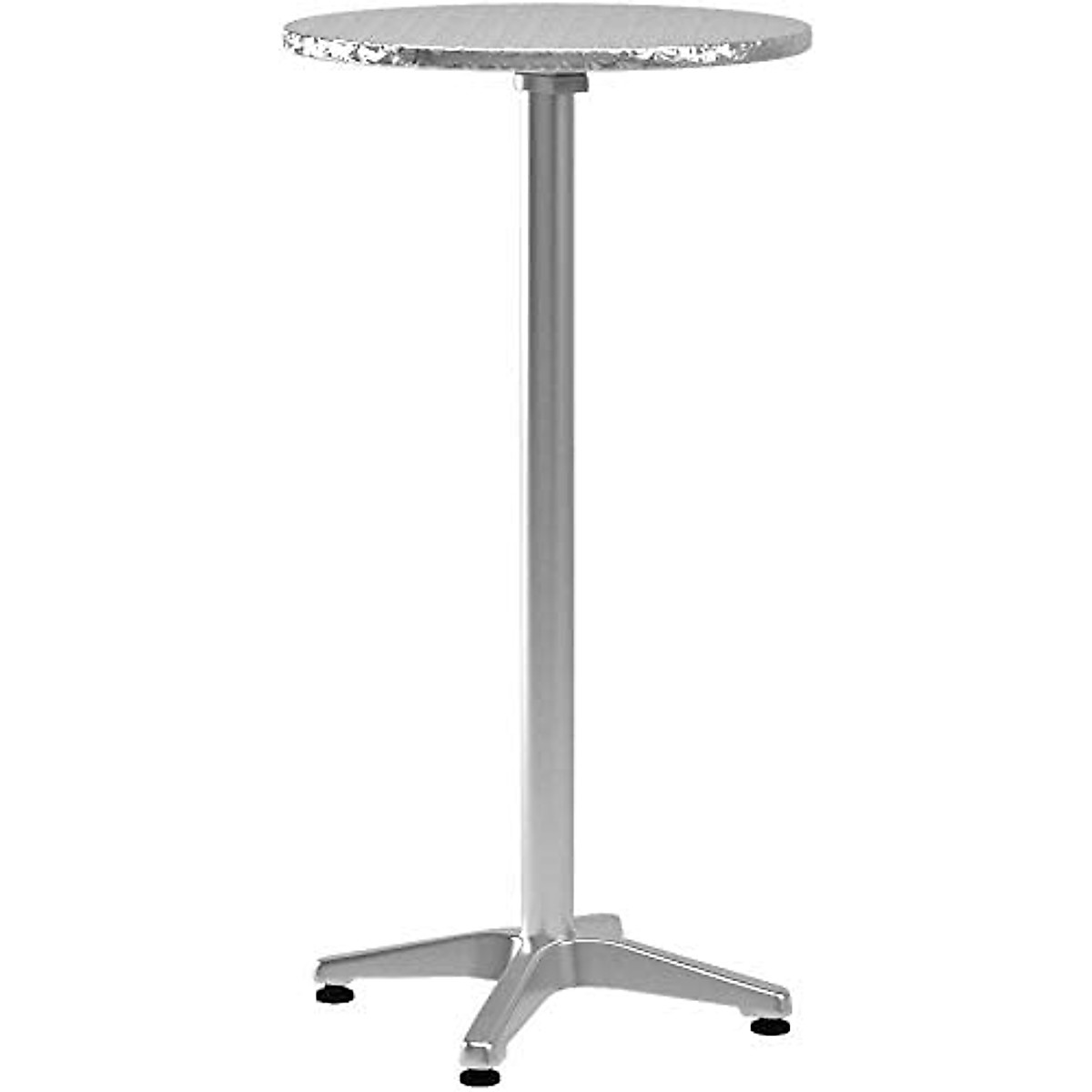 Flash Furniture 23.25" Round Aluminum Indoor-Outdoor Bar Height Table with Flip-Up Table