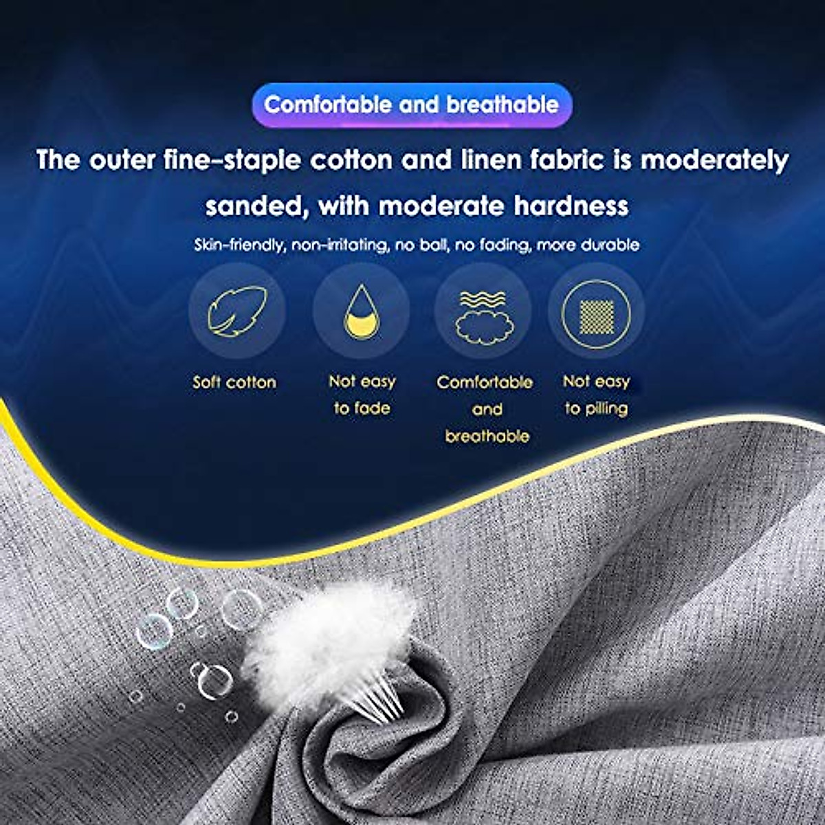 WXFN Lazy Lounger Sofa Cover Living Room Game Armchair for Home Or Garden, Without Filler, with Handle Can Be Lifted Easily,Dark Gray,XL