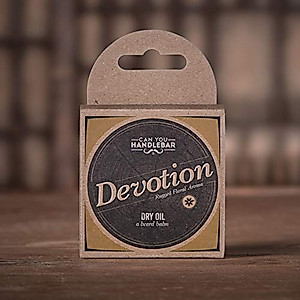 CanYouHandlebar Beard Balm for Men, Dry Oil Beard Wax, Natural Beard Care Conditioner Moisturizer Softener Grooming Products, Patchouli & Floral Scent, 2 oz Stainless Steel Tin