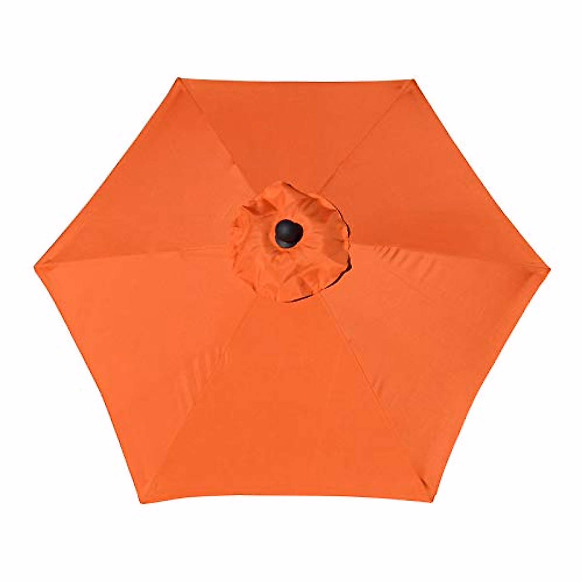 Westcharm Patio Umbrella Outdoor Table Umbrella with 6 Sturdy Ribs and Crank 6.5 ft, Orange Umbrella