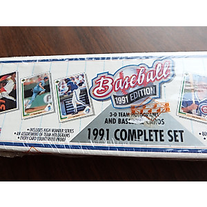 Upper Deck 1991 MLB Baseball Cards Complete Factory Set (800 Cards)