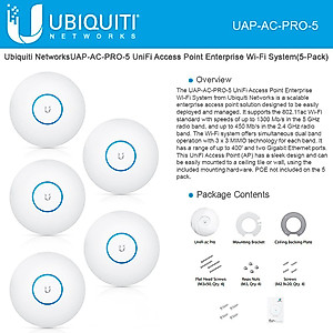 Ubiquiti Unifi Ap-AC Pro - Wireless Access Point - 802.11 B/A/G/n/AC (UAPACPRO5US)