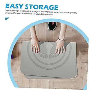 KICHOUSE Sports Rope Mat Tpe Thick Mat for Skiing Jumping Non-slip Shock Absorbing Gym Mat