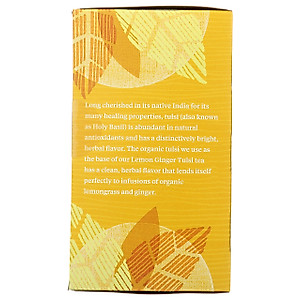 Allegro Tea, Organic Lemon Ginger Tulsi Tea Bags, 20 ct