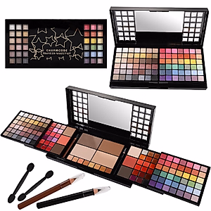 CHARMCODE All in One Makeup Kit, Makeup Kit for Women Full Kit, Make Up Valentine's Gift Set for Teen Girls- Eyeshadow Palette,Lip Gloss,Concealer,Highlighter,Blush,Eyeliner,Brow Powder & Contour