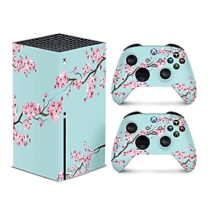 TACKY DESIGN Sakin Skin Compatible for Xbox Series x Skin & Two Controller Skin, Xbox x Sticker Premium Vinyl 3M Decal Full wrap, Xbox Cover
