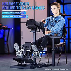 Marada Sim Racing Wheel Stand Adjustable Upgrade Fits for Logitech G29 G920 G923 Thrustmaster T150 T80,Wheels and Pedals Not Included