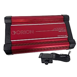 Orion HCCA5000.1DSPLX High Performance 5000W RMS Competition High Current Class-D Monoblock Amplifier - 1 Ohm Stable, Low Pass Filter, Bass Boost Control, MOSFET Power Supply, Bass Knob, Made in Korea