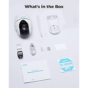 REOLINK Pan Tilt 4G LTE Cellular Security Camera Outdoor Wireless Go PT Plus, 2K HD Night Vision, 2-Way Talk, Smart PIR Motion Detection, No WiFi, No Wires