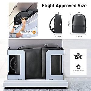 BOPAI Anti-Theft Business Backpack 15.6 Inch Laptop Water-Resistant with USB Port Charging Travel Backpack Anti-Glare Functional Rucksack Light-Weight Backpack for Men (15.6 inch, Black)