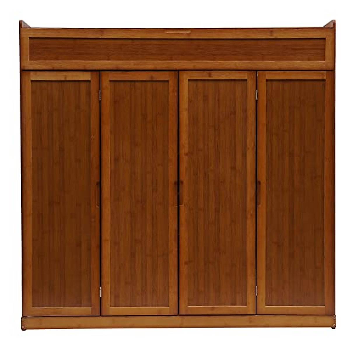 DYRABREST 7 Tier Shoe Storage Cabinet with 4 Doors,Shoe Storage Freestanding Shoe Rack for Entryway with Flip Drawers,Bamboo Shoe Cabinet Shoe Storage Organizer Cabinet Hold up to 20 Pairs