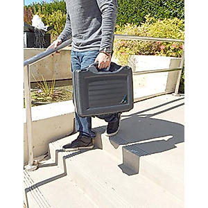 CASEMATIX Wireless Microphone Case - Hard Shell Mic Foam Carrying Case with Customizable Foam Compatible with Sennheiser, Shure, Audio Technica, Nady, VocoPro, Receivers, Transmitters