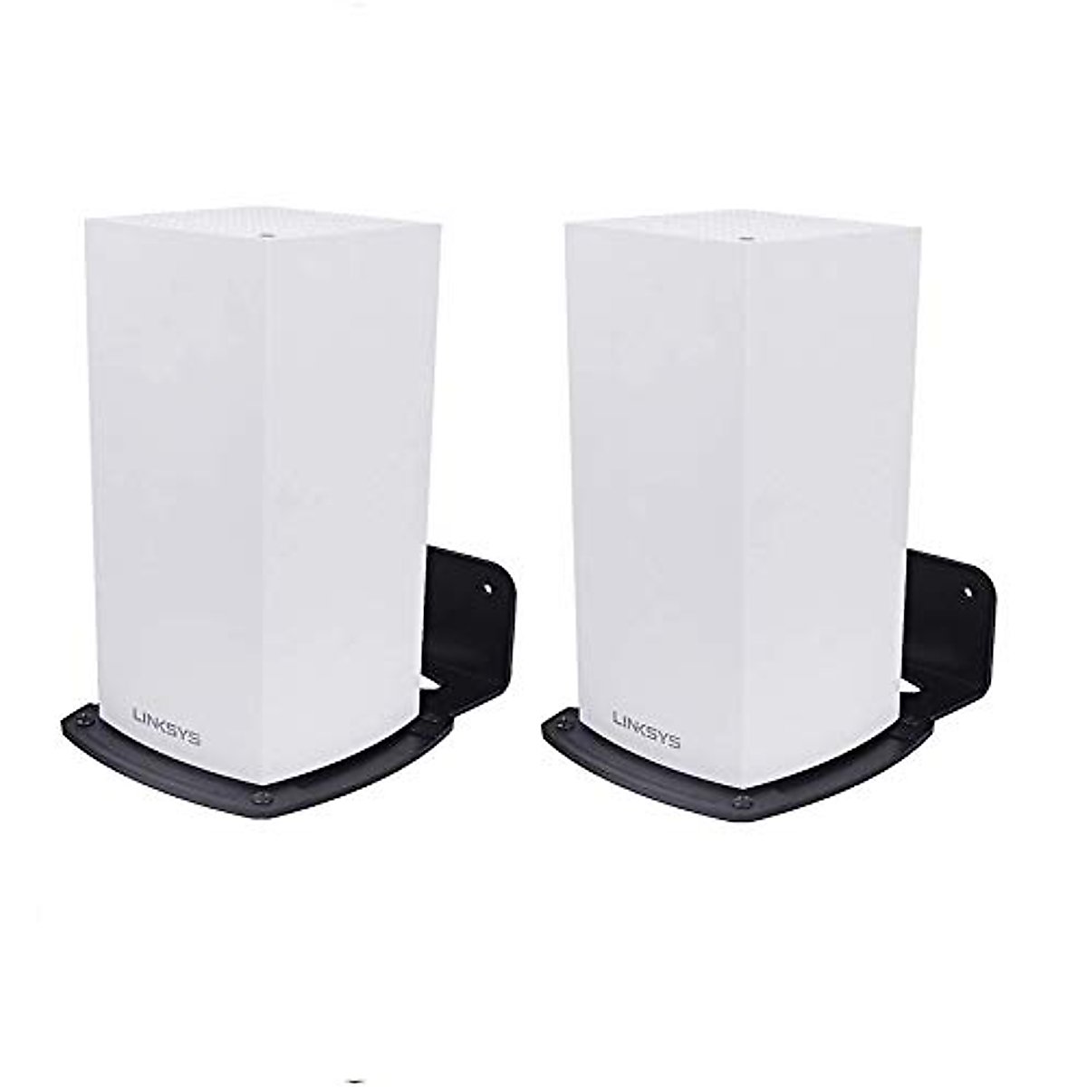 VOMENC Linksys Velop WiFi 6 Mesh Router Wall Mount Bracket Wall Mount Stand Holder,WiFi Accessories for Linksys Velop WiFi 6 MX5 with Easy Installation and Space Saving (2-Pack)