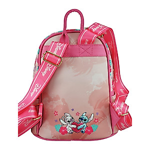 Disney Lilo and Stitch - Angel Wondapop 11 Inch Vegan Leather Mini Backpack