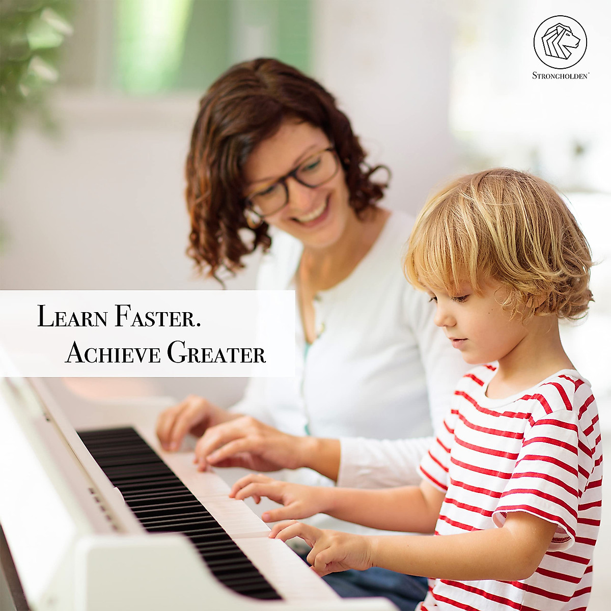 Removable Piano Keyboard Note Labels for Learning, Piano Notes Guide & Piano Keys Guide - 88-Key Full Size, Say Goodbye to Piano Key Stickers & Piano Keyboard Stickers (Colorful)