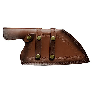 Cabilock PU Leather Meat Cleaver Sheath Waterproof Wide Knife Cover Butcher Chef Knife Guards Kitchen Knives Blades Protector