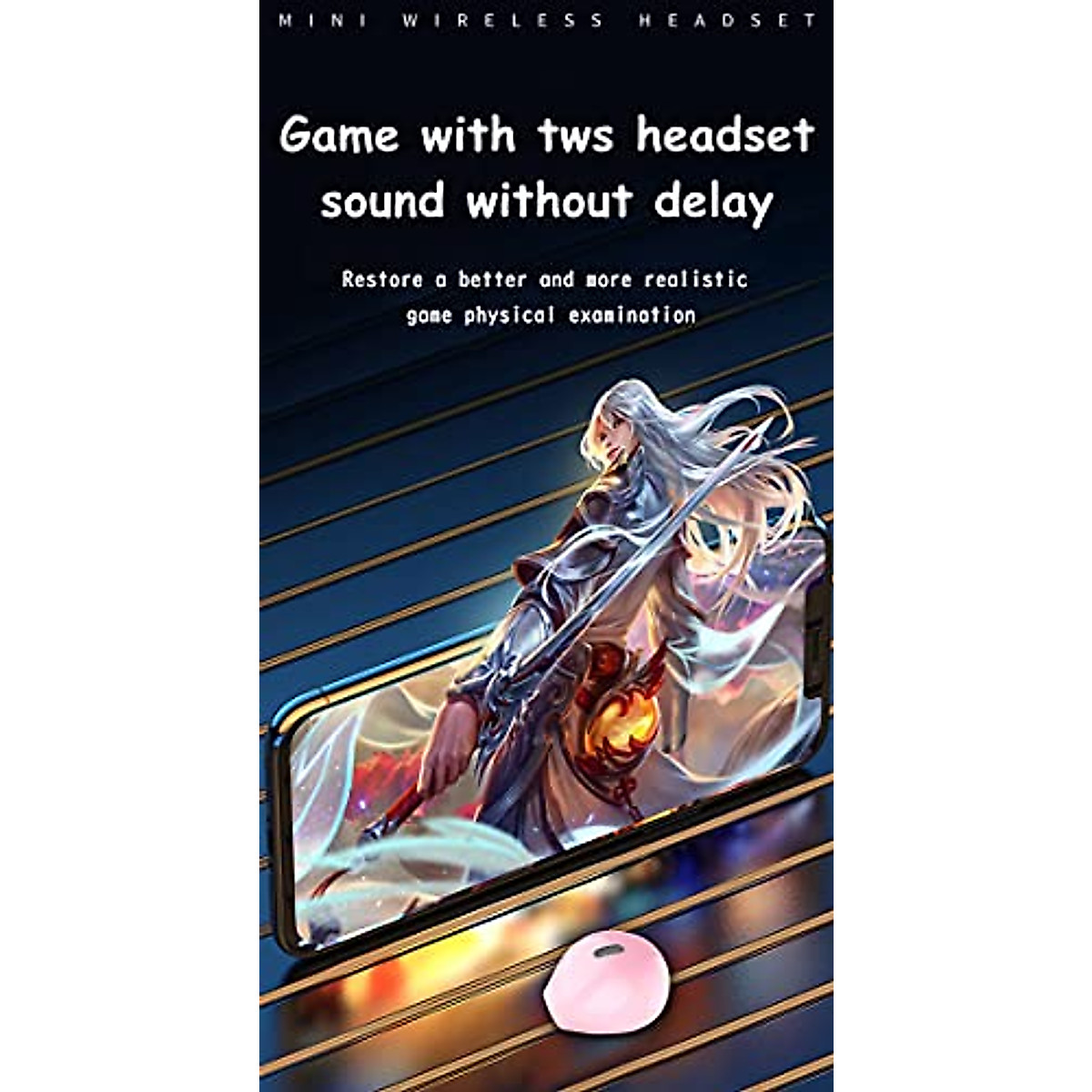 SZHTFX Invisible Earbuds Small Mini Wireless Bluetooth Earpiece Phone Discreet Earbud for Music, Home, Work