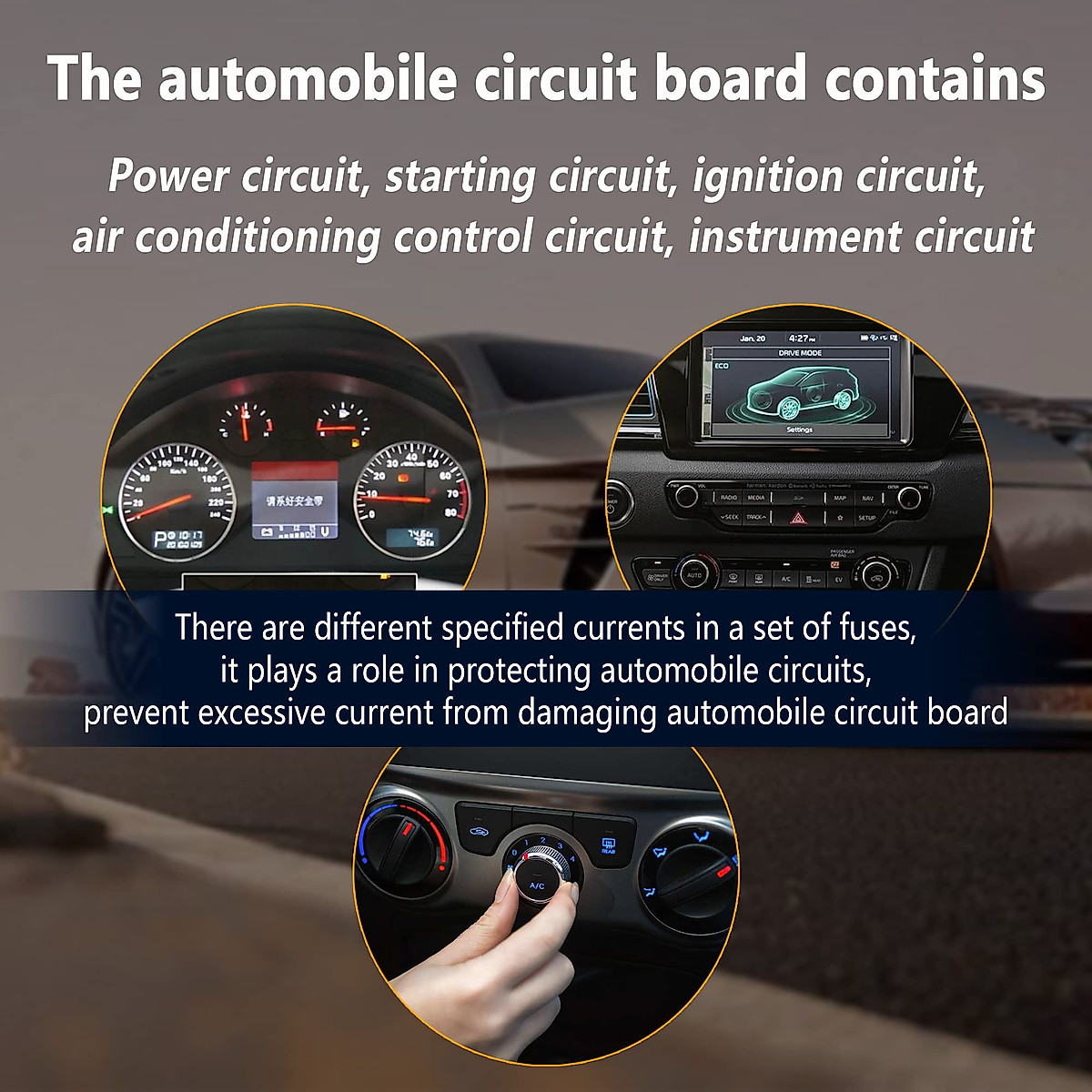 Standard Size Car Fuses Assorted Kit,Fuse Puller(5A 7.5A 10A 15A 20A 25A 30A) Automotive Replacement Fuses for Car/RV/Truck/Motorcycle (20)