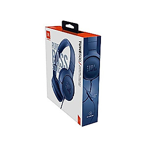 JBL TUNE 500 - Wired On-Ear Headphones - Blue