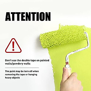 VERSAF Double Sided Adhesive Tape -1/2" 10' Arcylic Transparent Removable No Residue Double Sided Heavy Duty Mounting Tape for Home/Office/Wall Decor(Pack of 1 Roll)