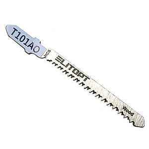 25pcs Jigsaw Blades for Wood T101AO Scroll Blades Clean Curved Cuts 3 in. 20 TPI T Shape Shank T101AO