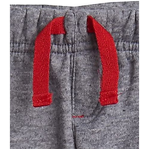 Sesame Street Elmo Toddler Boys Fleece Pullover Hoodie & Jogger Pants Set Red/Gray 2T