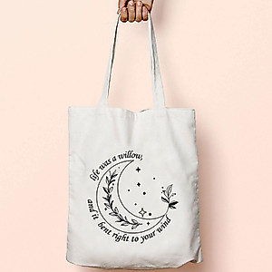 TOBGB Willow lyrics Gift Music Lover Tote Bag Song Lyrics Gift Singer's Merchandise (Willow tote)