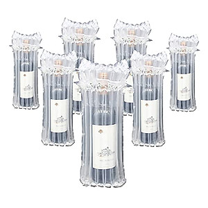 STAYWILD 10 Packs Wine Travel Inflatable Bag Airplane | Wine Bottle Travel Protector Bags | Bubble Travel Camping Wrap Pouches Packing for Wine Bottles（10）