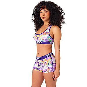 PSD Women's Retro Care Bears Boy Shorts, Purple, S