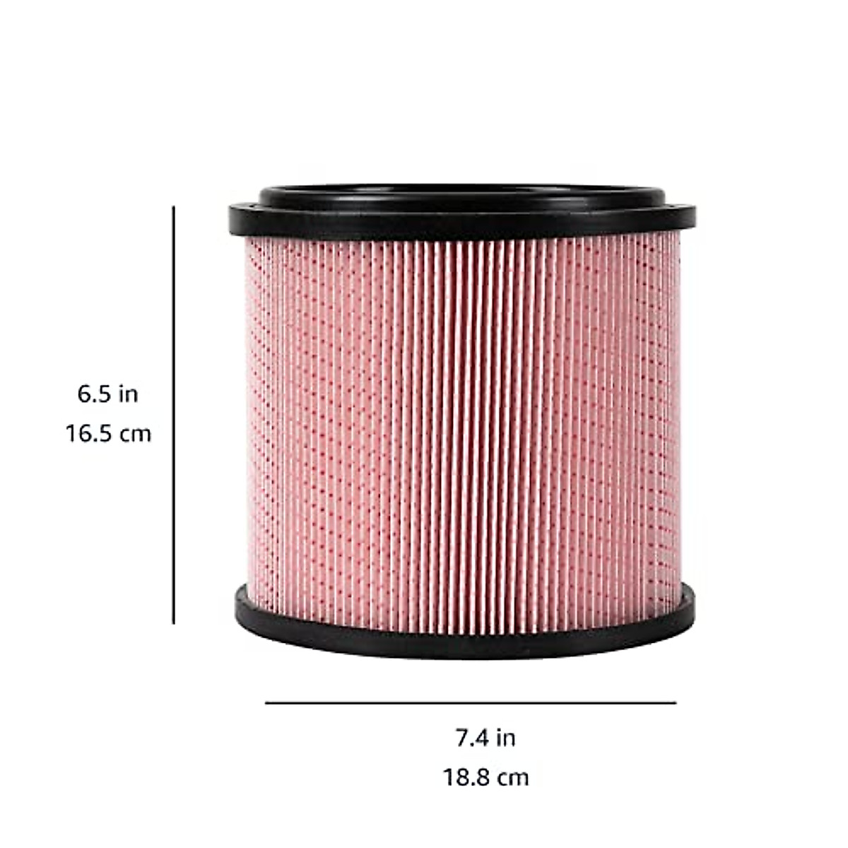 Amazon Basics Fine Dust Cartridge Filter & Retainer, 5 to 20 Gallon, Non-HEPA, Red