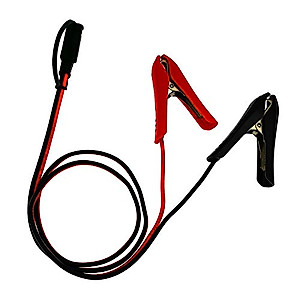[Updated Version] 3.2FT Battery Clip-on Crocodile Clamps to SAE Connector, 14AWG Solar Charger Extension Cable/Power Supply Aux Adapter/Red & Black Connecting Alligator Clips Charging Wire